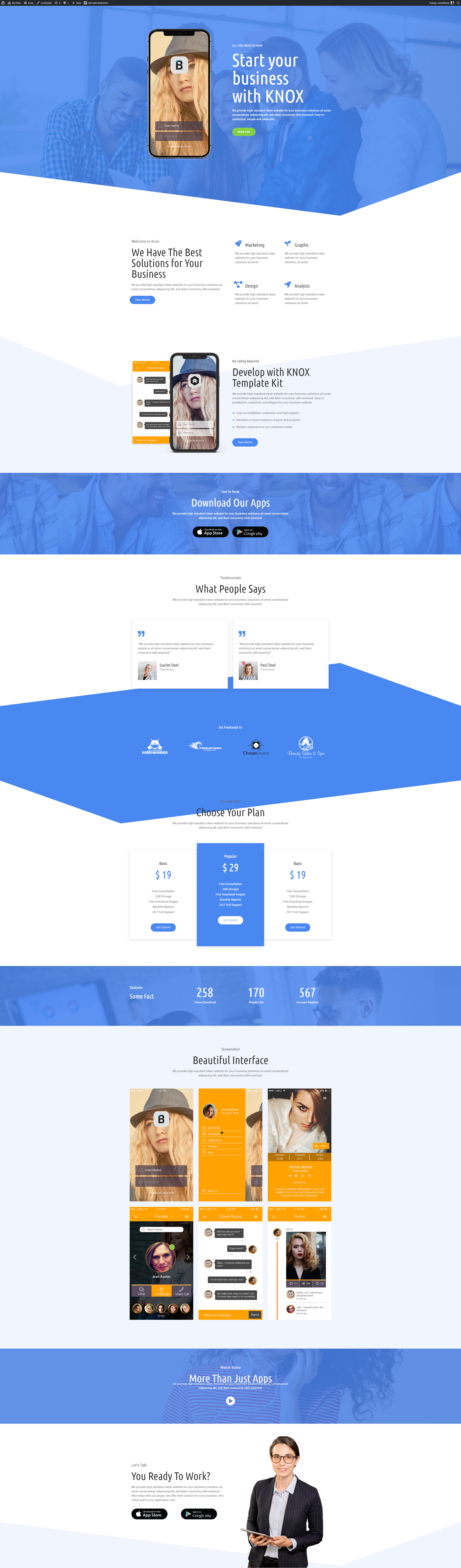 Knox - Technology & Apps Template Kit by Rometheme | ThemeForest